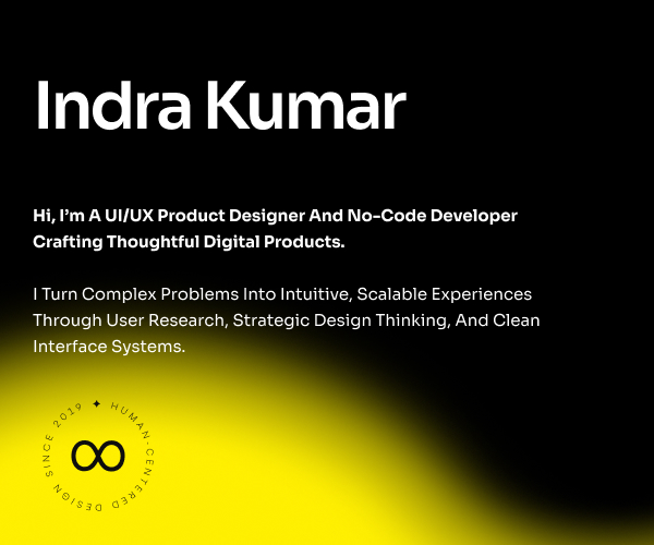 Indra Kumar - UI/UX Product Designer | Digital Product & UX Portfolio